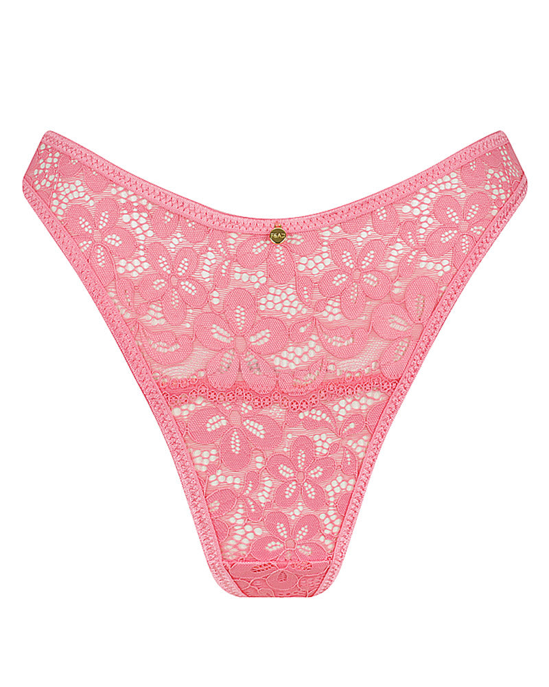 Aubrey High Waist Panty Pink Forever and a day intimates